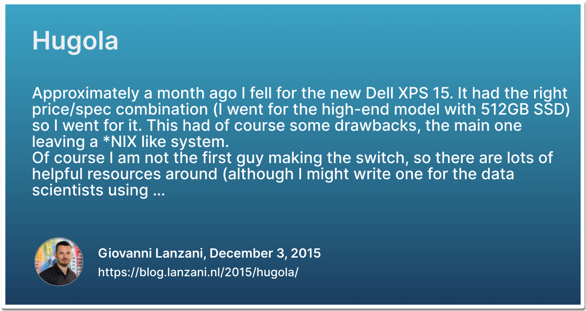 Hugola · Technical inconsistencies blog